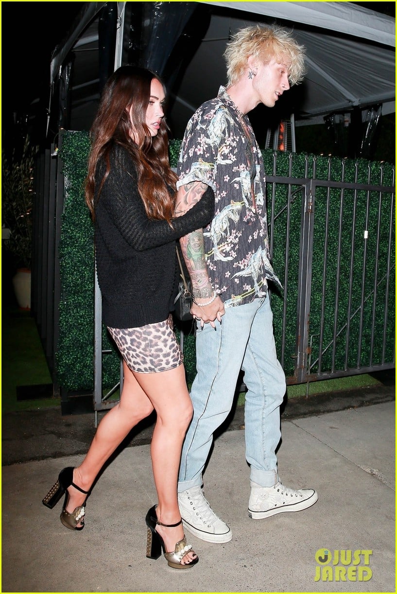 Megan Fox Keeps Close to Boyfriend Machine Gun Kelly During a Friday ...