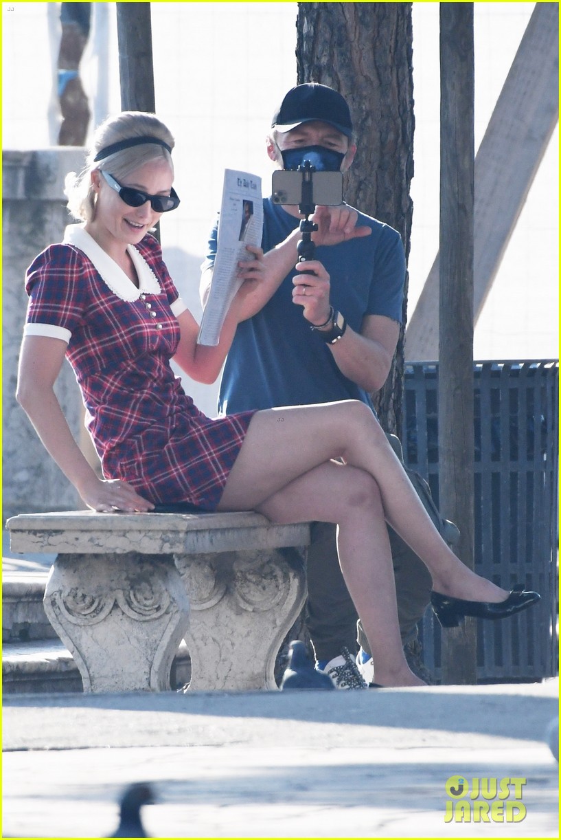 Simon Pegg Films Funny Videos With Pom Klementieff in Venice: Photo ...