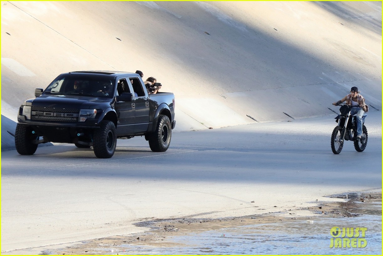 Justin Bieber Rides a Motorcycle While Seemingly Filming a New Music ...