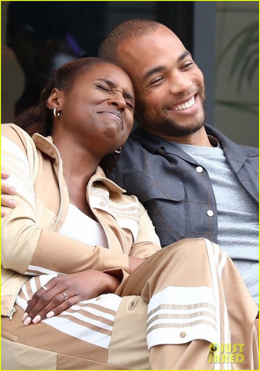 Issa Rae Cozies Up to Kendrick Sampson While Filming Fifth & Final ...