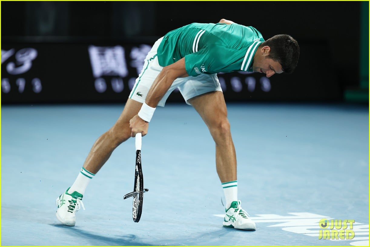 Novak Djokovic Destroys Tennis Racket in Fit of Rage During Australian ...