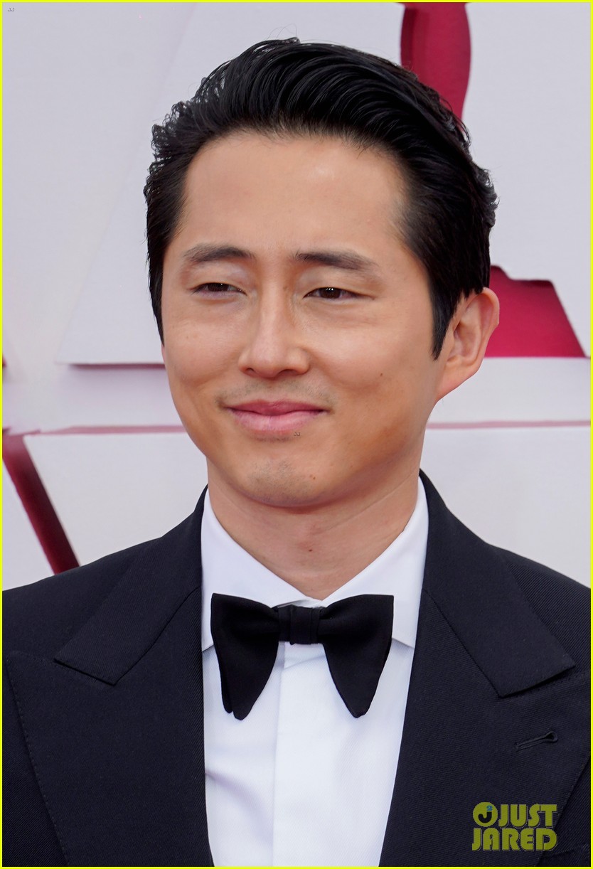 Steven Yeun is Supported by Wife Joana Pak on the Oscars 2021 Red ...