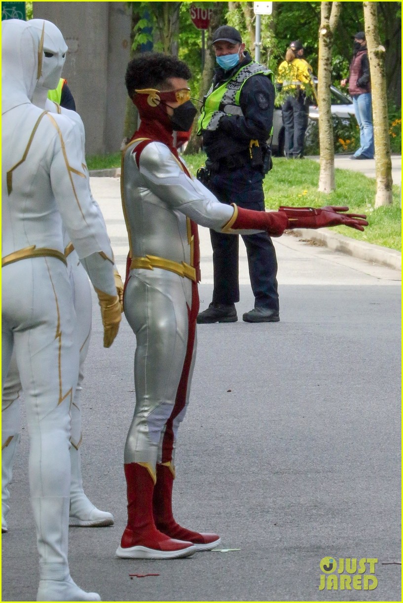 Jordan Fisher Gets Into Character As Impulse In First Set Photos From ...