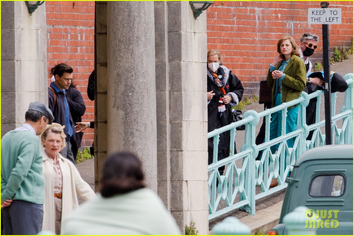 Harry Styles Is All Smiles with Emma Corrin in These Cute 'My Policeman ...