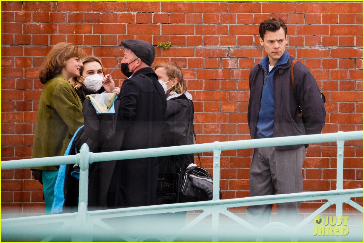 Harry Styles Is All Smiles with Emma Corrin in These Cute 'My Policeman ...