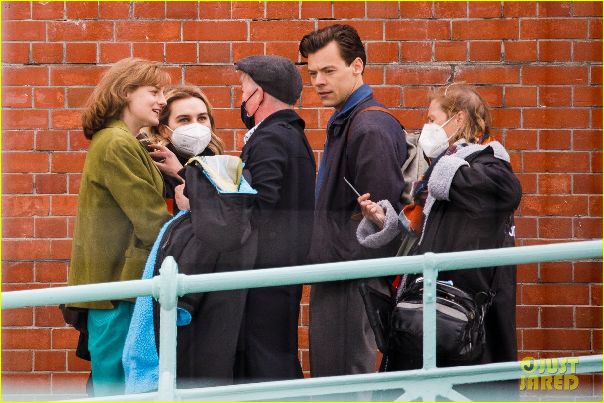 Harry Styles Is All Smiles with Emma Corrin in These Cute 'My Policeman ...