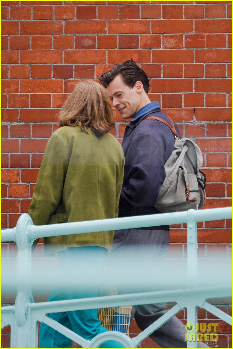 Harry Styles Is All Smiles with Emma Corrin in These Cute 'My Policeman ...