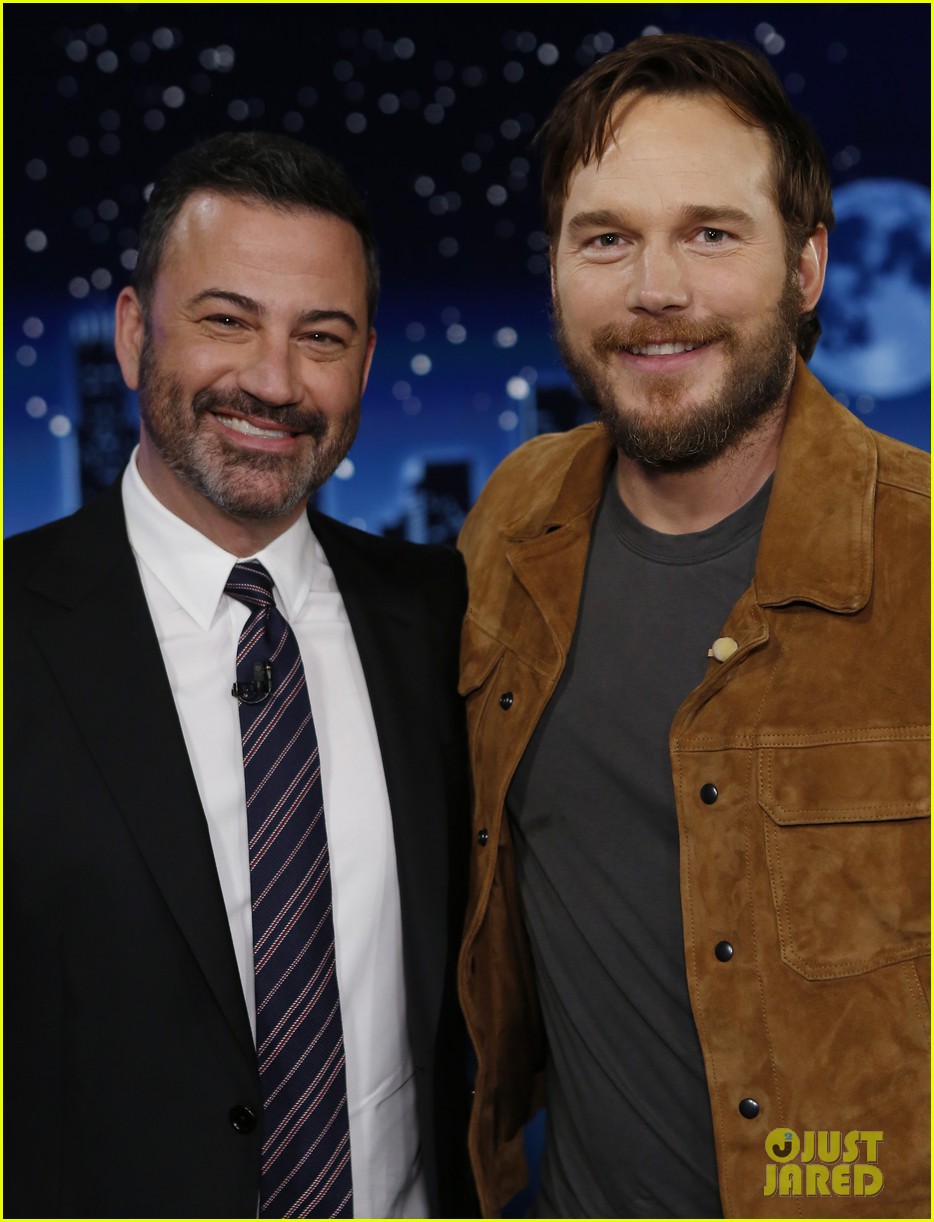 Chris Pratt Hilariously Throws Jimmy Kimmel A Retirement Party: Photo ...