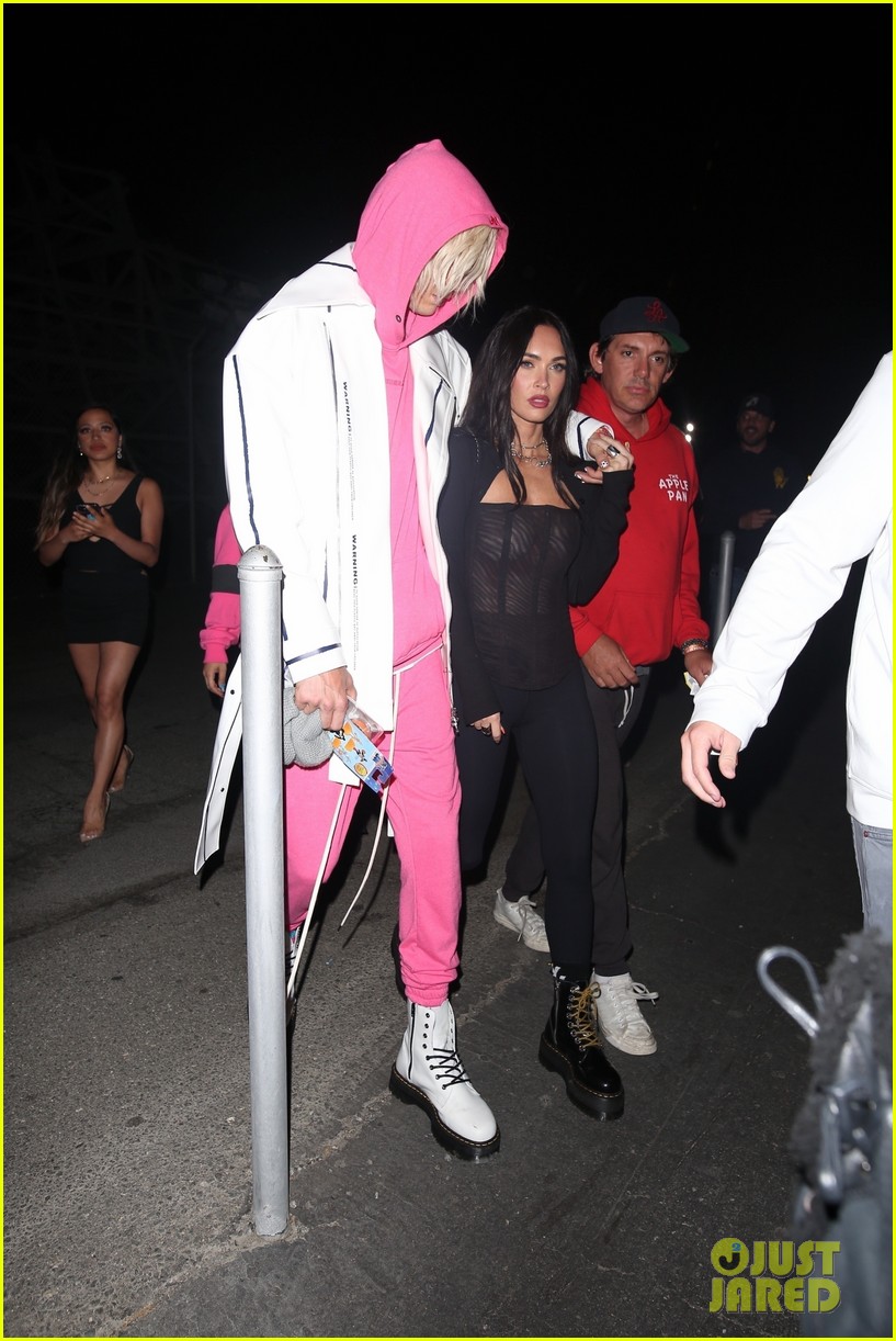 Megan Fox Wears Sheer Top to Six Flags with Machine Gun Kelly: Photo ...