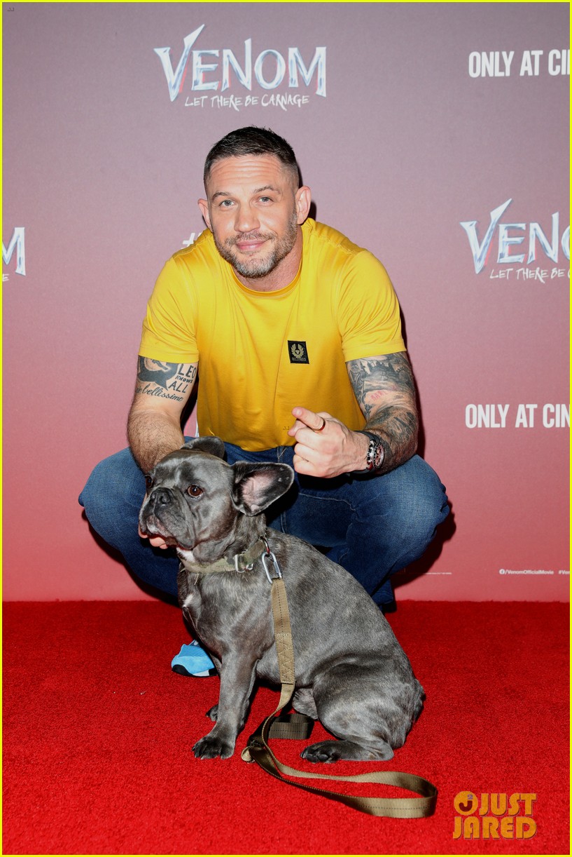 Tom Hardy Brings His Dog Blue To 'Venom: Let There Be Carnage' Fan ...