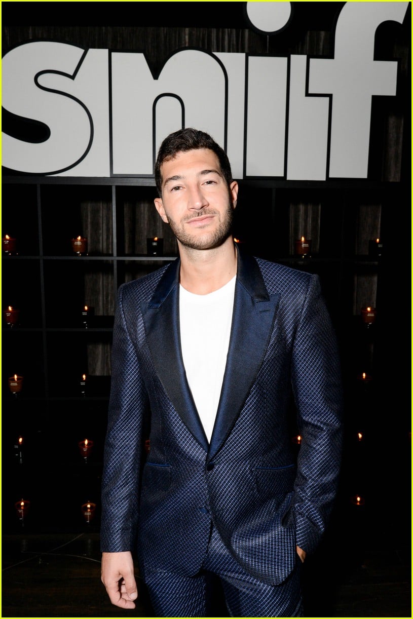 Simon Huck Supports Hubby-to-Be Phil Riportella at Snif Launch Event ...