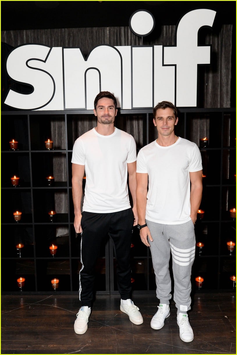 Simon Huck Supports Hubby-to-Be Phil Riportella at Snif Launch Event ...