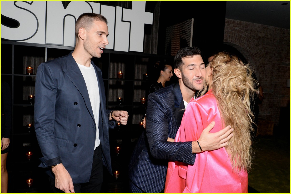 Simon Huck Supports Hubby-to-Be Phil Riportella at Snif Launch Event ...