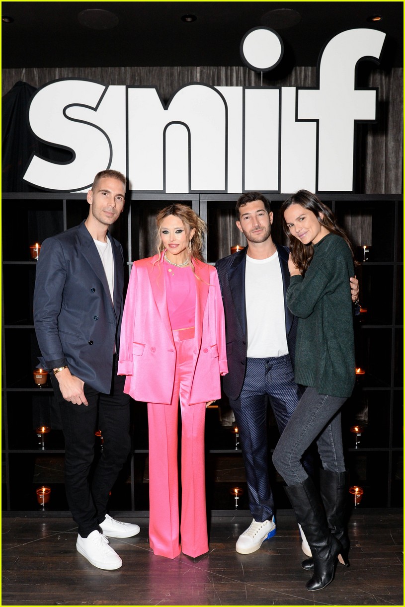 Simon Huck Supports Hubby-to-Be Phil Riportella at Snif Launch Event ...