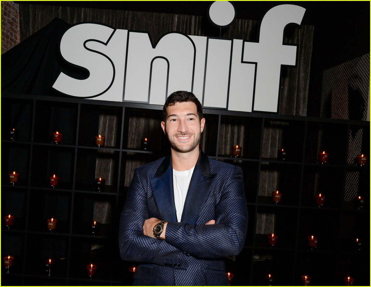Simon Huck Supports Hubby-to-Be Phil Riportella at Snif Launch Event ...