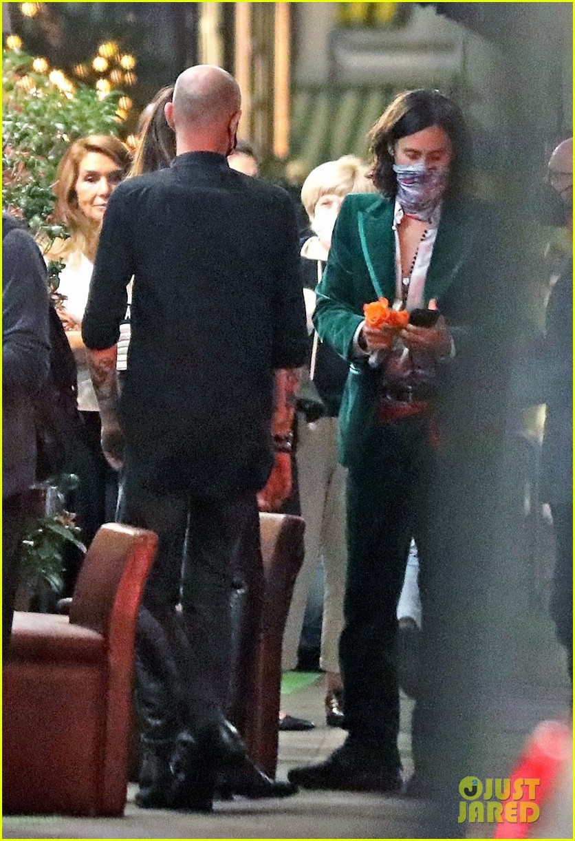 Jared Leto Brings Flowers To 'House of Gucci' Co-Star Madalina Ghenea ...
