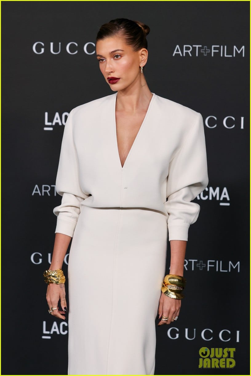 Hailey Bieber & Elle Fanning Go Glam for LACMA Gala 2021: Photo 4656078 ...