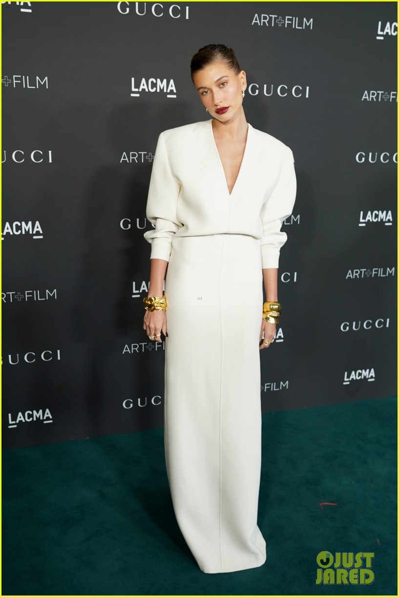 Hailey Bieber & Elle Fanning Go Glam for LACMA Gala 2021: Photo 4656085 ...