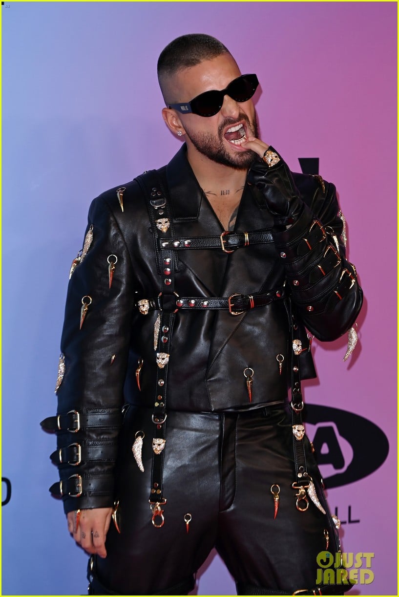 Maluma Rocks a Hot Leather Look at MTV EMAs 2021: Photo 4659879 ...
