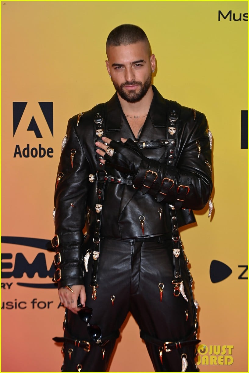 Maluma Rocks a Hot Leather Look at MTV EMAs 2021: Photo 4659881 ...