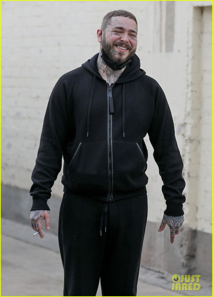 Post Malone is All Smiles While Out Christmas Shopping in Beverly Hills ...