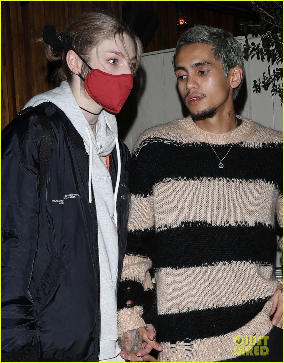 Hunter Schafer & 'Euphoria' Co-Star Dominic Fike Hold Hands During ...