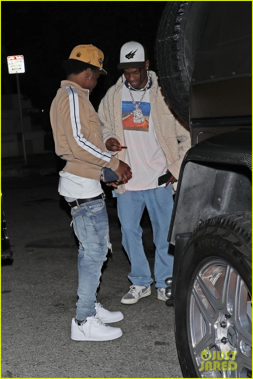 Travis Scott Enjoys Rare Night Out with Friends in West Hollywood ...