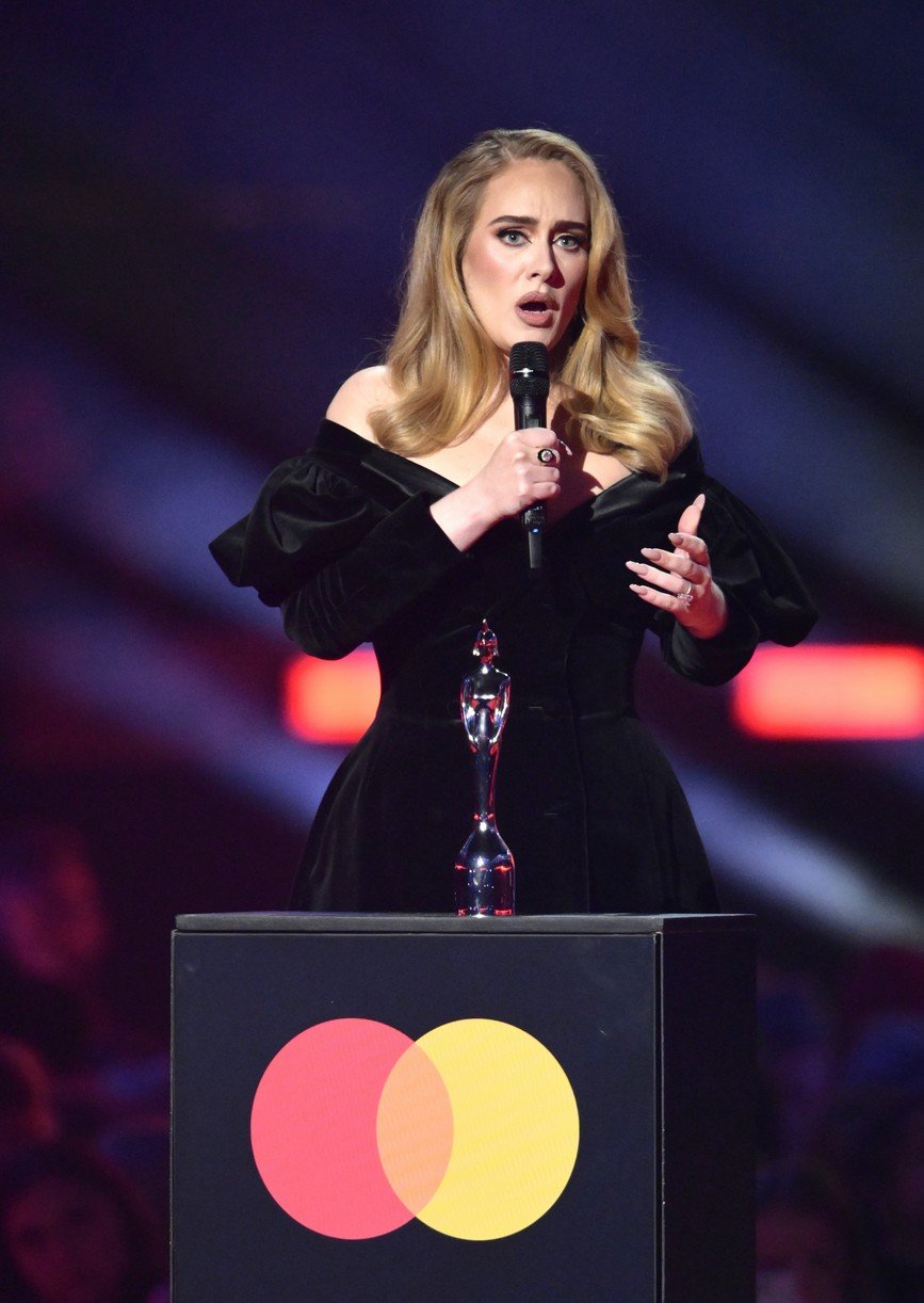 Adele Dedicates BRIT Artist of the Year Award to Son Angelo & Ex ...