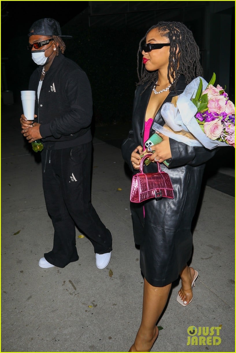 Chloe Bailey & Gunna Go Out For Valentine's Day Dinner Date After ...