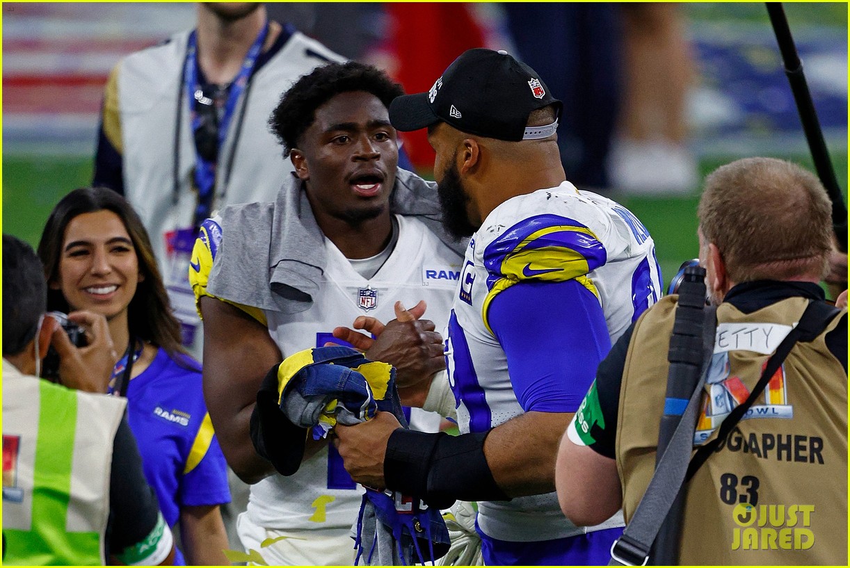 Aaron Donald Celebrated Super Bowl 2022 Win with Wife Erica & His Three ...