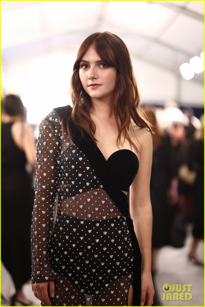'CODA' Star Emilia Jones Dazzles in Diamond-Covered Sheer Dress at SAG ...