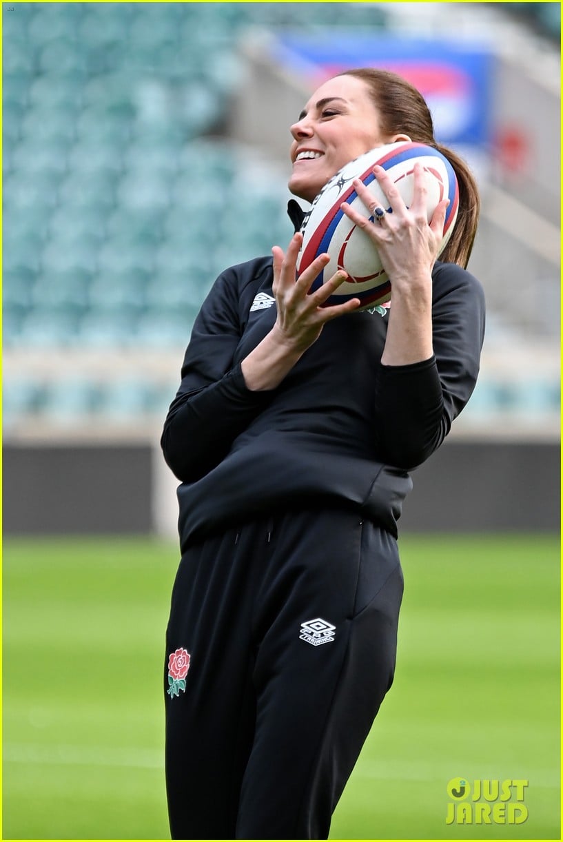 Kate Middleton Gets Hoisted in the Air During Rugby Practice!: Photo ...