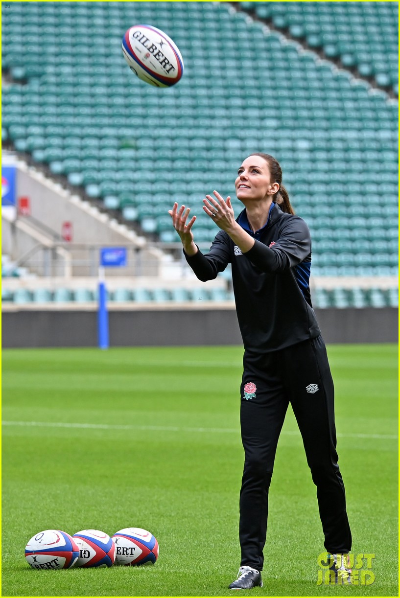 Kate Middleton Gets Hoisted in the Air During Rugby Practice!: Photo ...