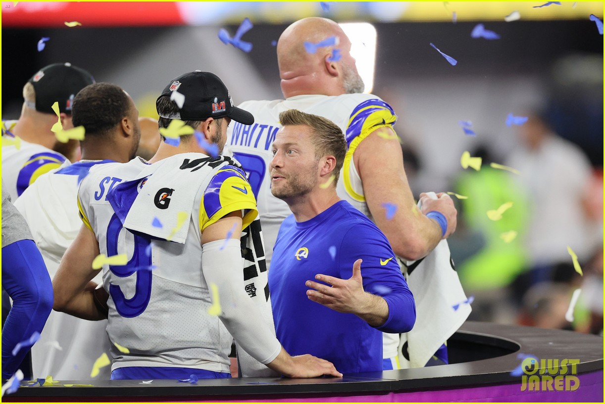 Matthew Stafford, Wife Kelly, & Their Four Kids Celebrate Super Bowl Win On the Field Together ...