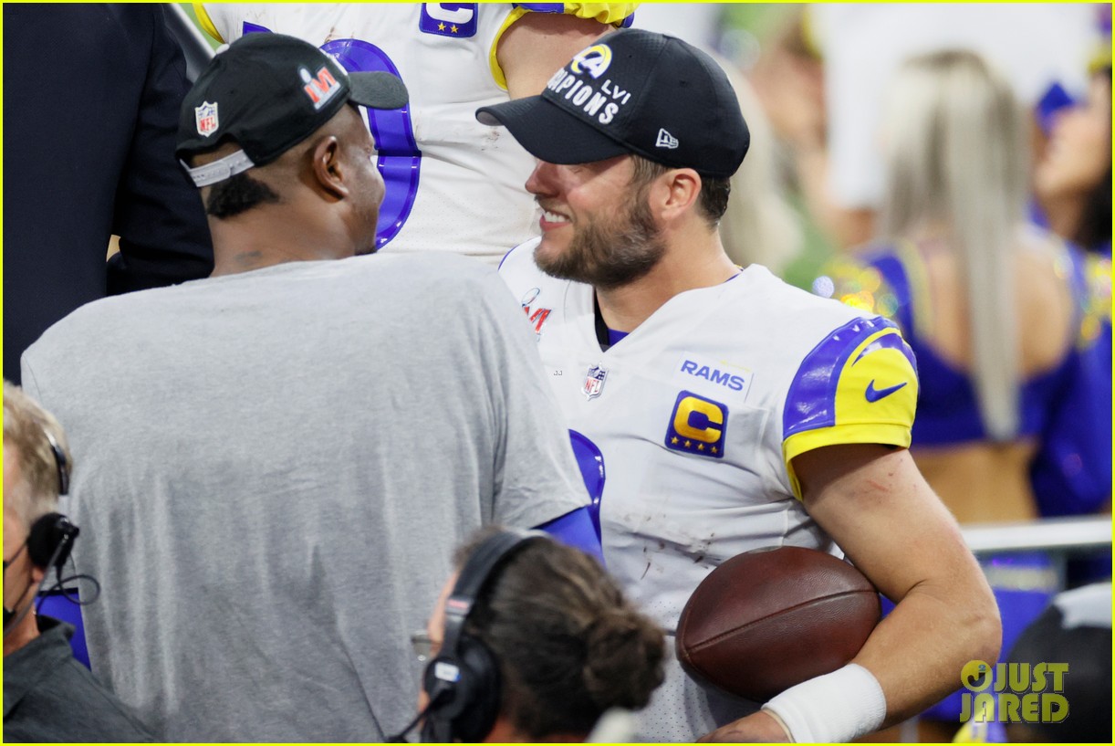 Matthew Stafford, Wife Kelly, & Their Four Kids Celebrate Super Bowl Win On the Field Together ...