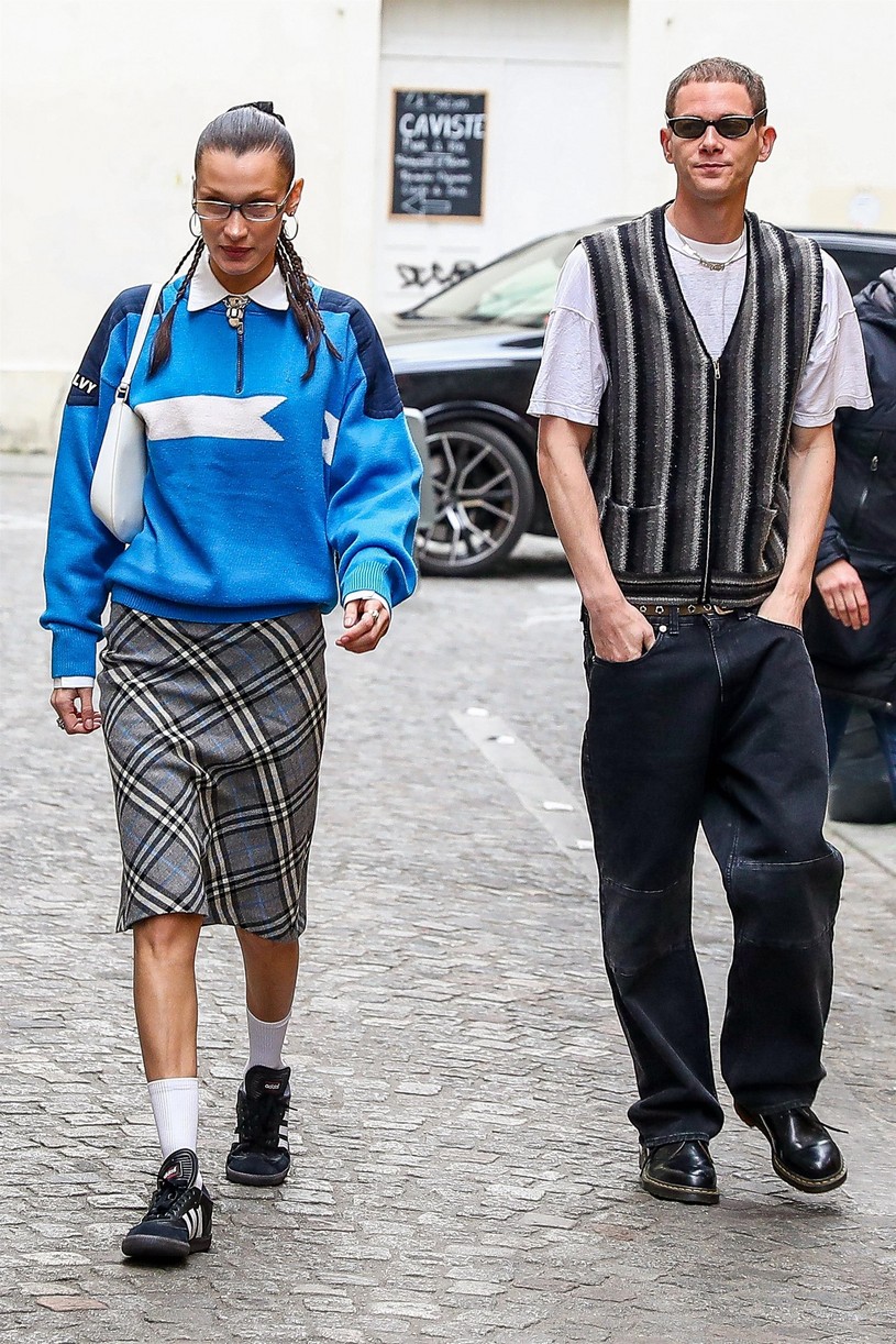 Bella Hadid & Boyfriend Marc Kalman Pick Up A Light Lunch in Paris ...
