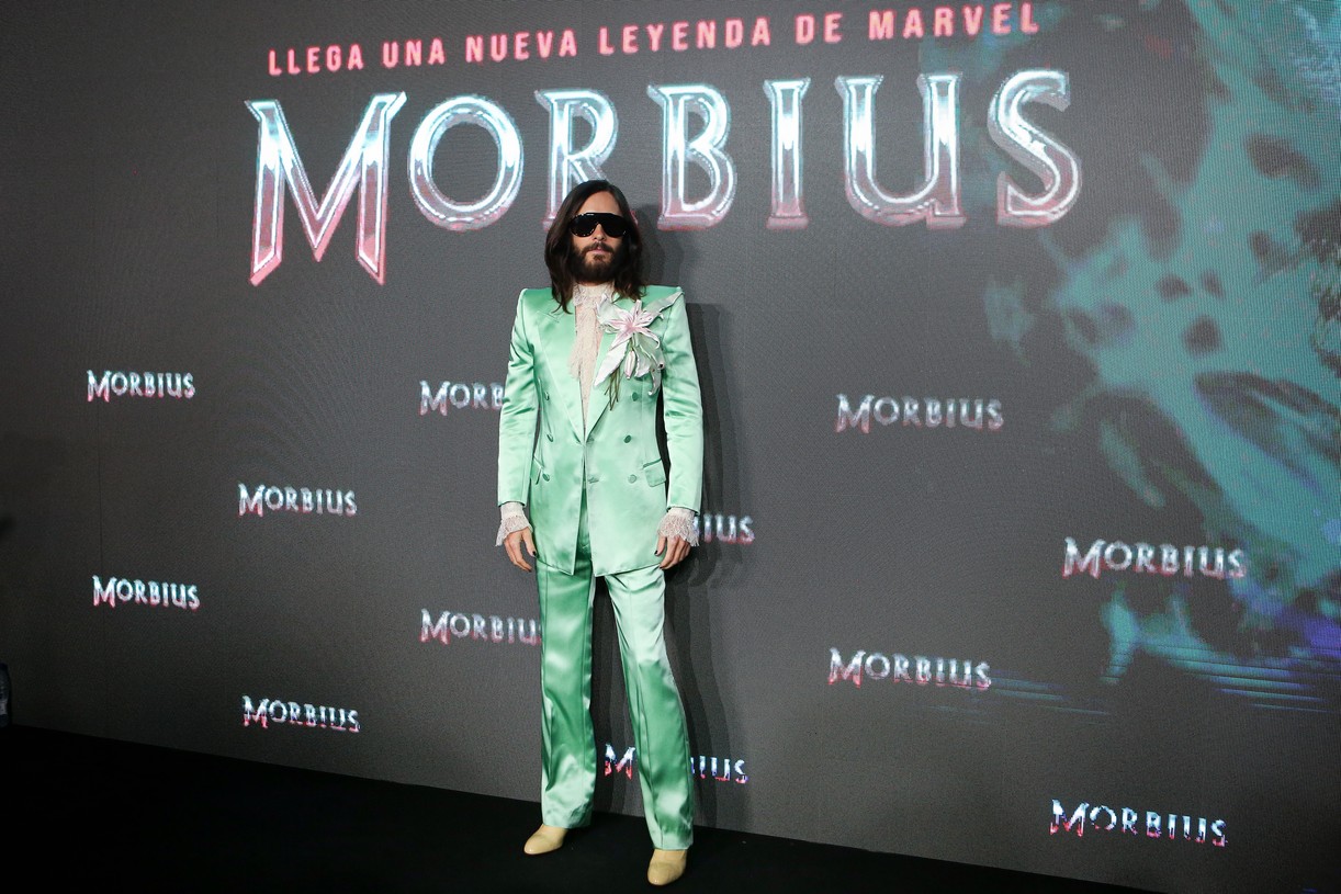 Jared Leto Wears Satin & Lace For 'Morbius' Madrid Premiere: Photo ...