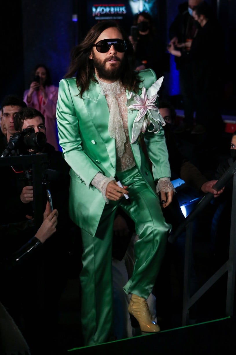 Jared Leto Wears Satin & Lace For 'Morbius' Madrid Premiere: Photo ...