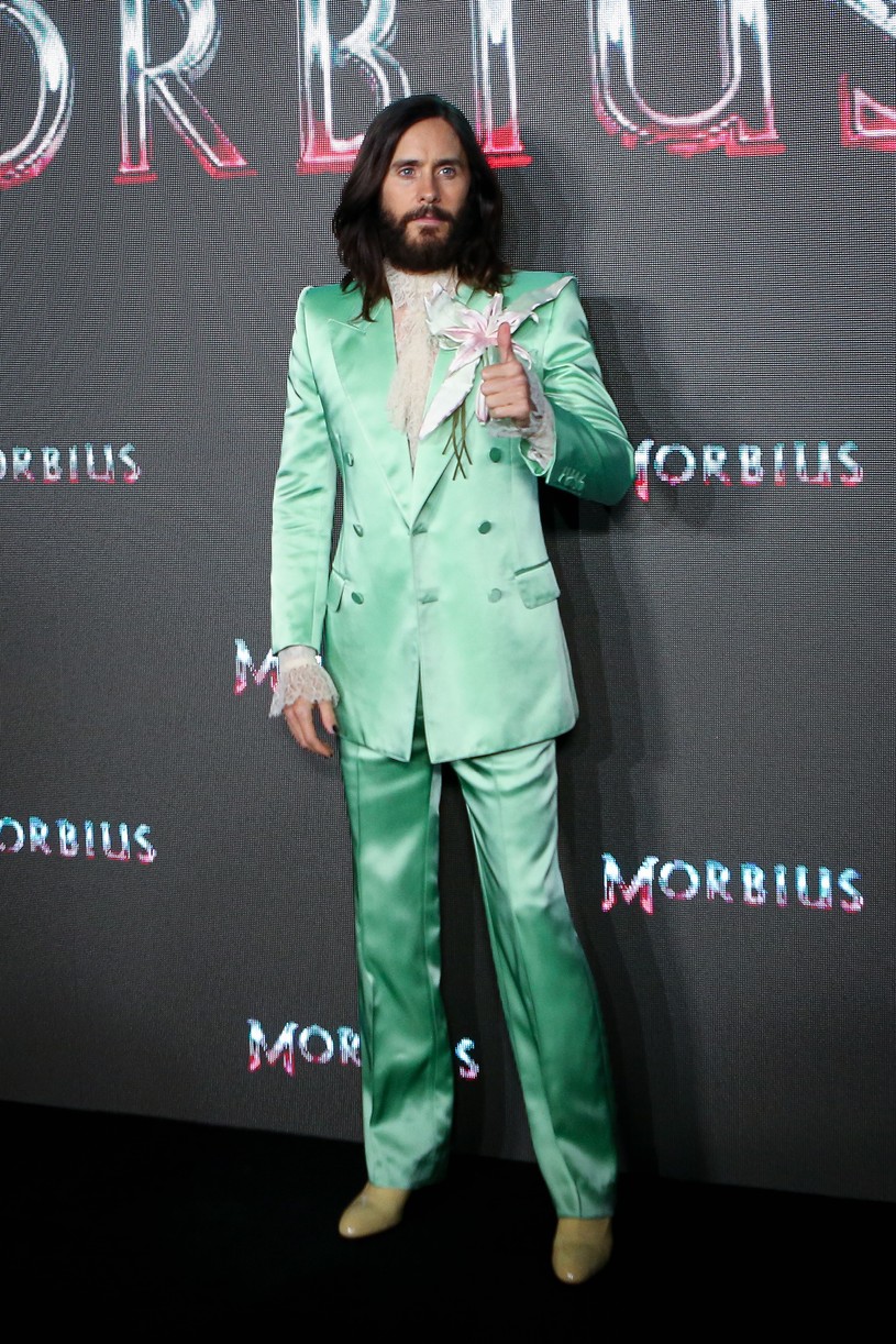 Jared Leto Wears Satin & Lace For 'Morbius' Madrid Premiere: Photo ...