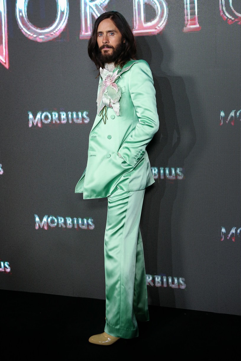 Jared Leto Wears Satin & Lace For 'Morbius' Madrid Premiere: Photo ...