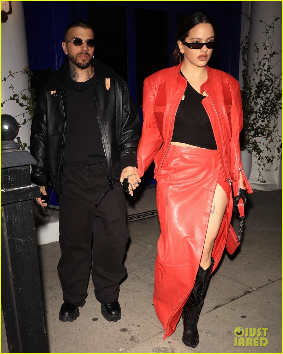 Rosalia & Boyfriend Rauw Alejandro Hold Hands on Date Night in L.A ...