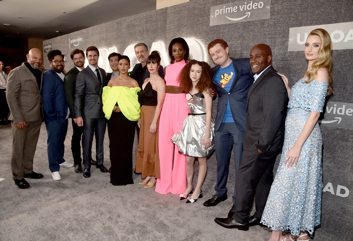 Robbie Amell & Andy Allo Join Their Whole Cast at 'Upload' Season Two ...