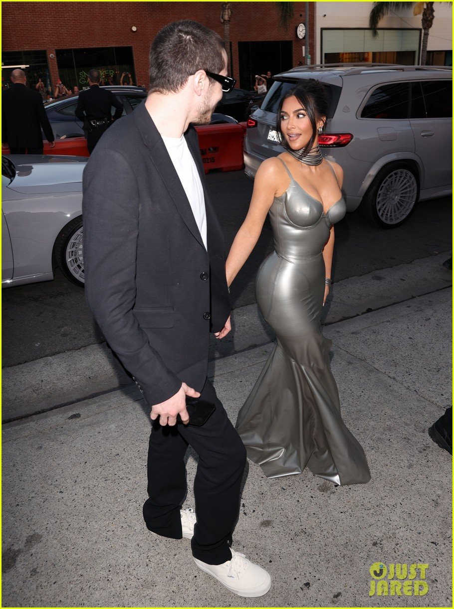 Kim Kardashian Didn't Pose with Pete Davidson at 'The Kardashians' Premiere, But They Were Seen ...