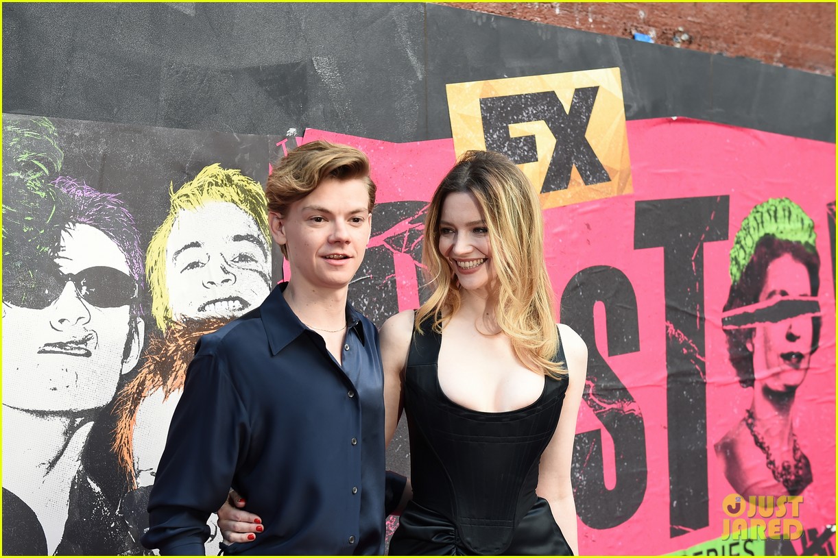 Thomas Brodie-Sangster & Talulah Riley Couple Up at Their 'Pistol ...