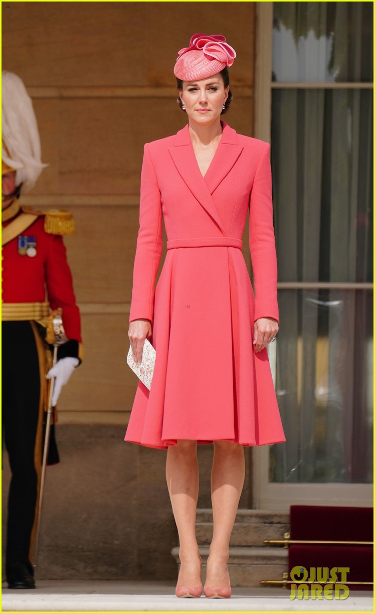 Kate Middleton Rings in Spring With Bright Pink Ensemble For The Queen ...