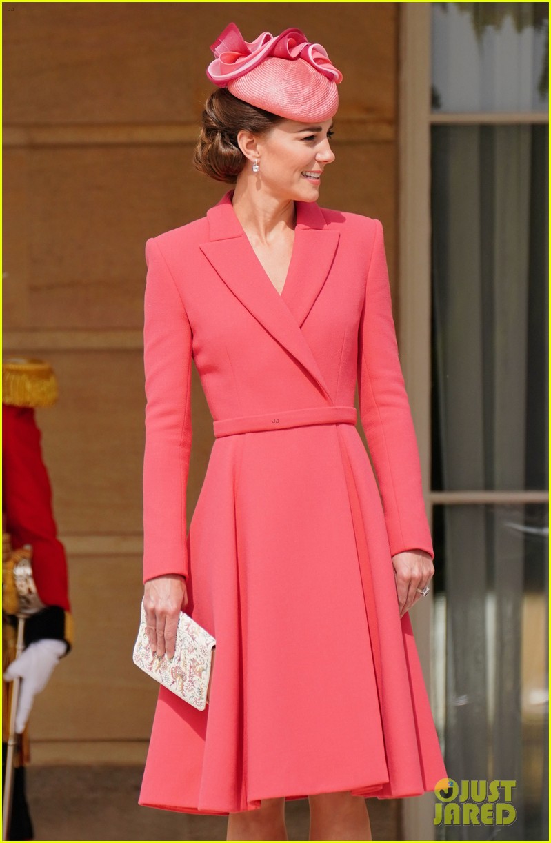 Kate Middleton Rings in Spring With Bright Pink Ensemble For The Queen ...