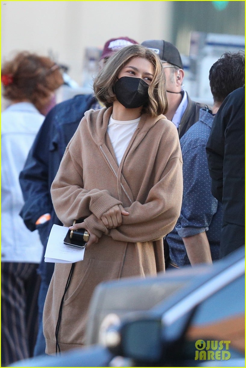 Zendaya Arrives on Set for Another Day of Filming 'Challengers' Outside ...