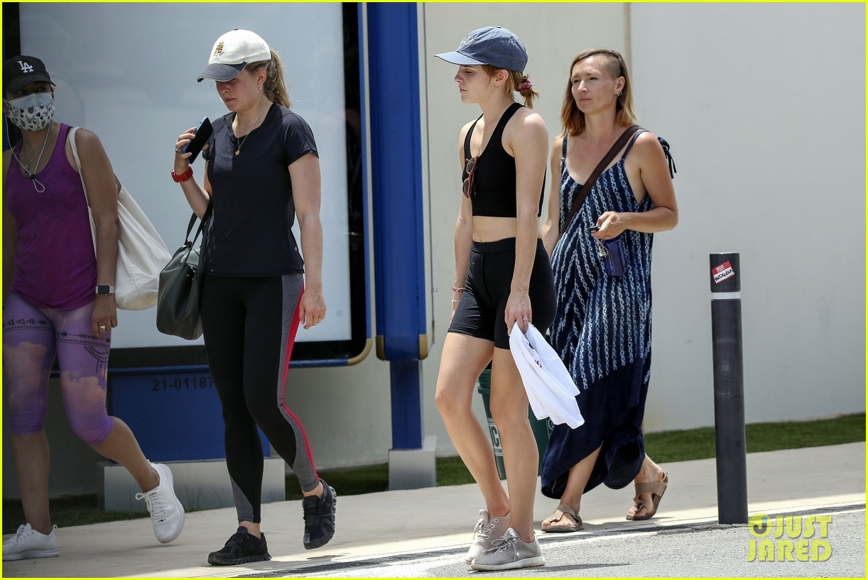 Emma Watson Hits the Courts with Her Friends During A Trip to Ibiza ...