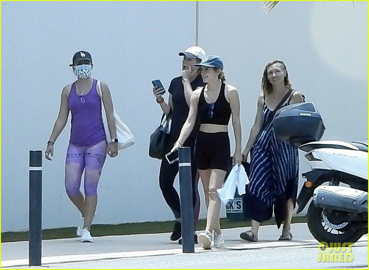 Emma Watson Hits the Courts with Her Friends During A Trip to Ibiza ...