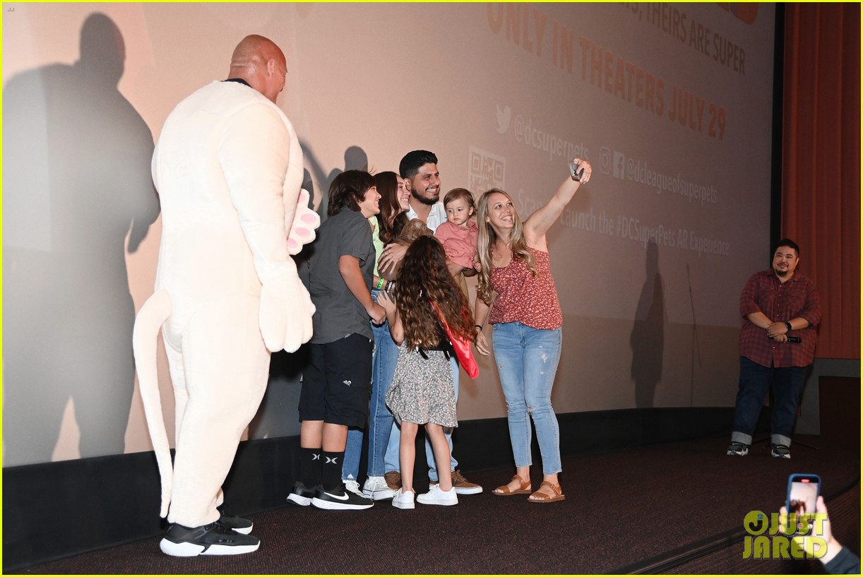 Dwayne Johnson Gives Puppy to New Family While Dressed Up As 'DC League ...